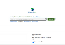 Biography Reference Bank | Lima Public Library